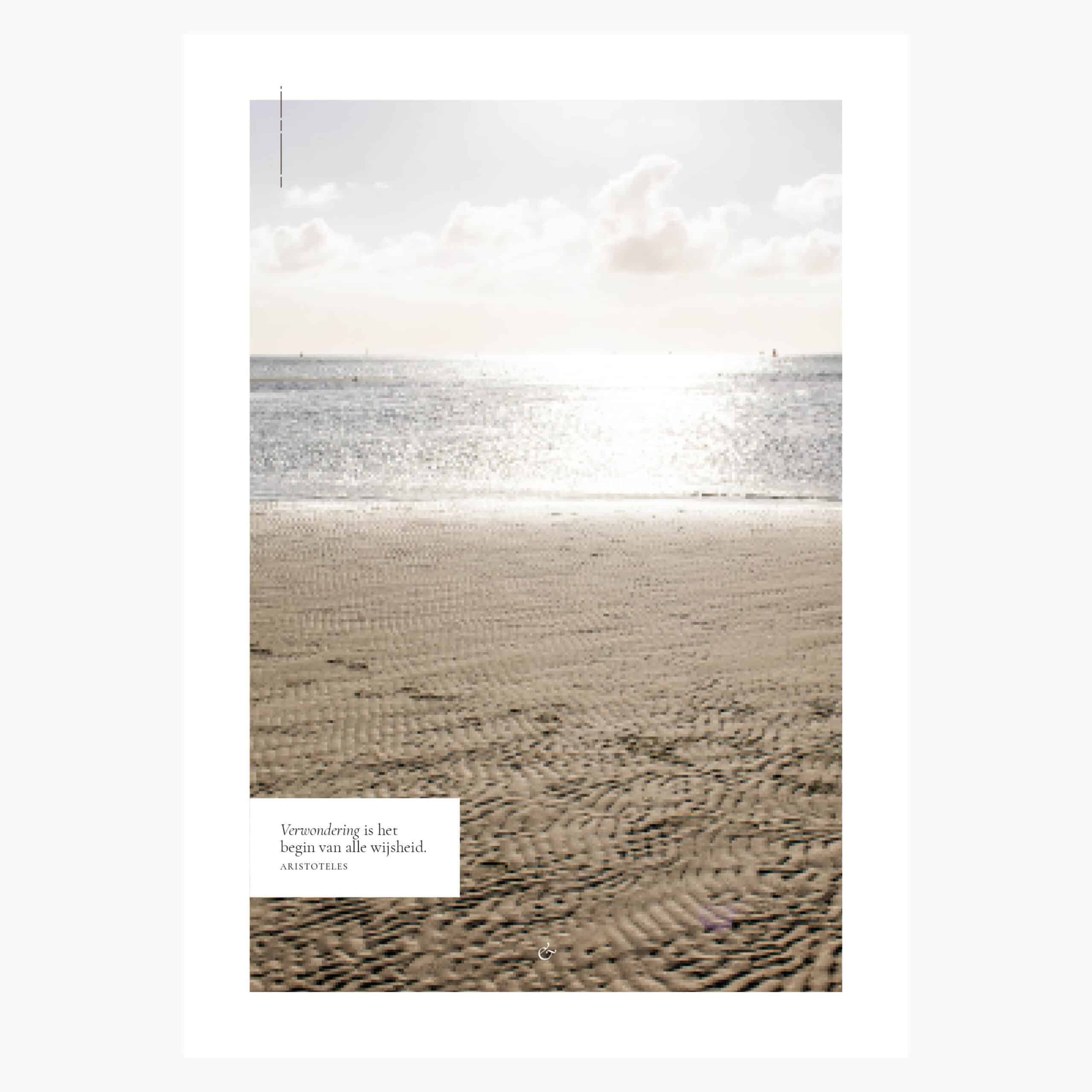 Essencio - Poster A4 - Zee - Vertraag en verwonder